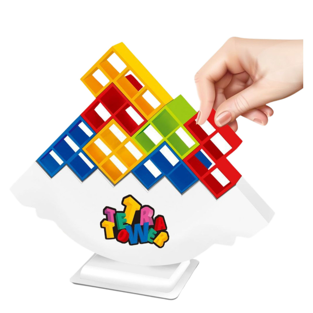 Balance Tower Skill Game Blocks 22 Cards 16 Blocks – AV SHOP