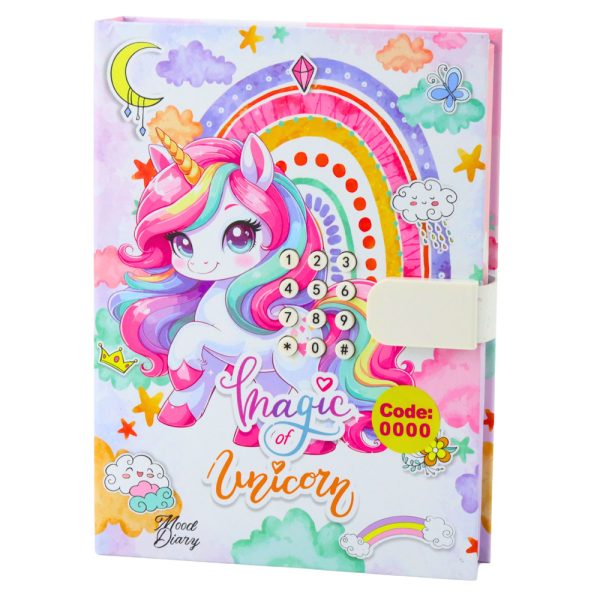 Cute Diary Notebook Code Unicorn Melodies Colorful Pages – AV SHOP