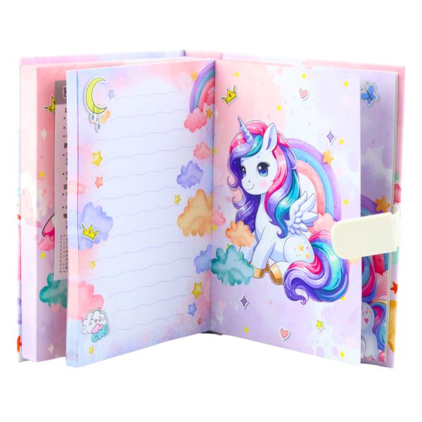 Cute Diary Notebook Code Unicorn Melodies Colorful Pages – AV SHOP