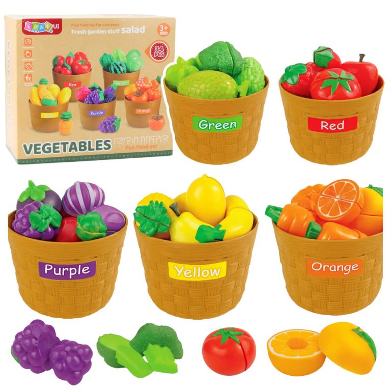 Fruit and Vegetable Sorting Educational Set for Cutting 34 pcs. – AV SHOP